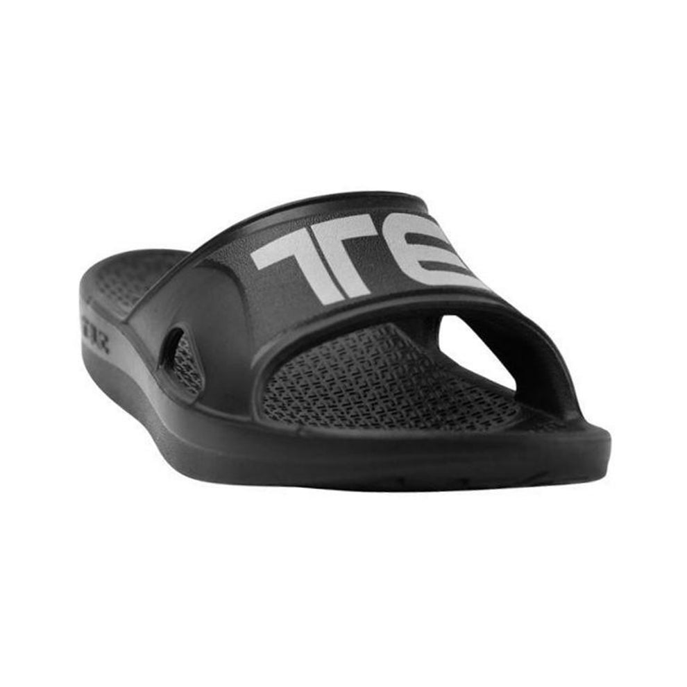 Recharge Slides - Midnight Black - Bold Print – Telic Recovery Footwear ...