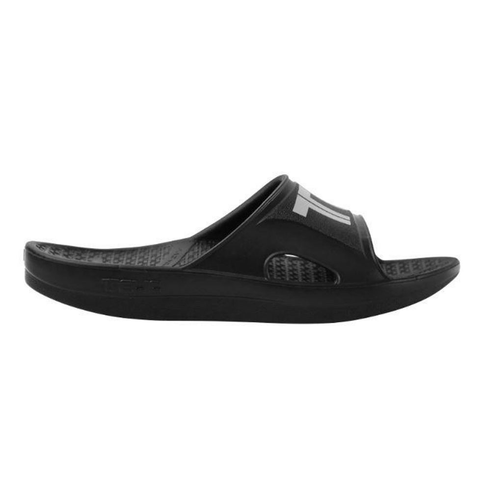 Recharge Slides - Midnight Black - Bold Print – Telic Recovery Footwear ...